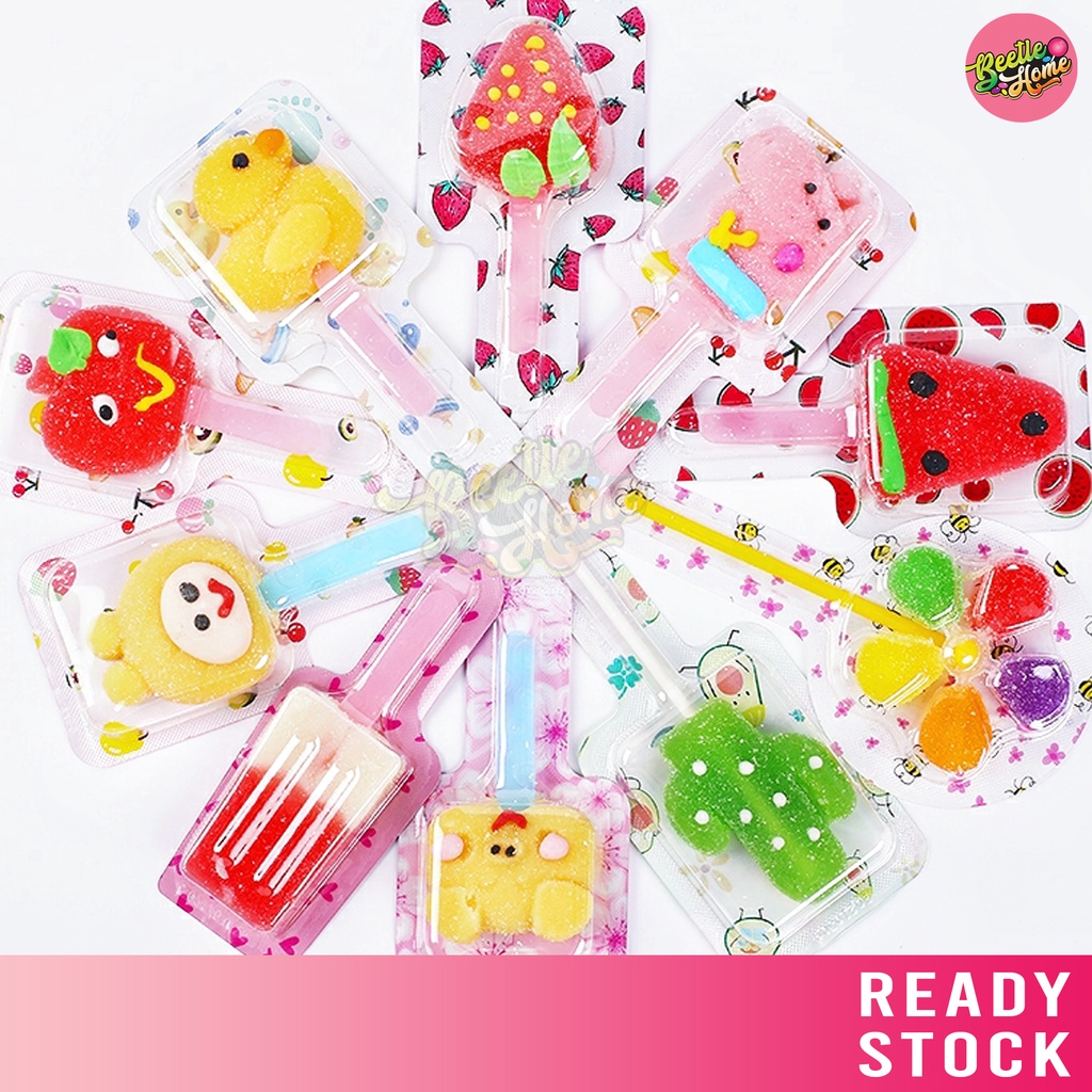 Cutie Soft Candy Gummy Lollipop 造型软糖棒棒糖 (1pcs) Doorgift Party Candy ...