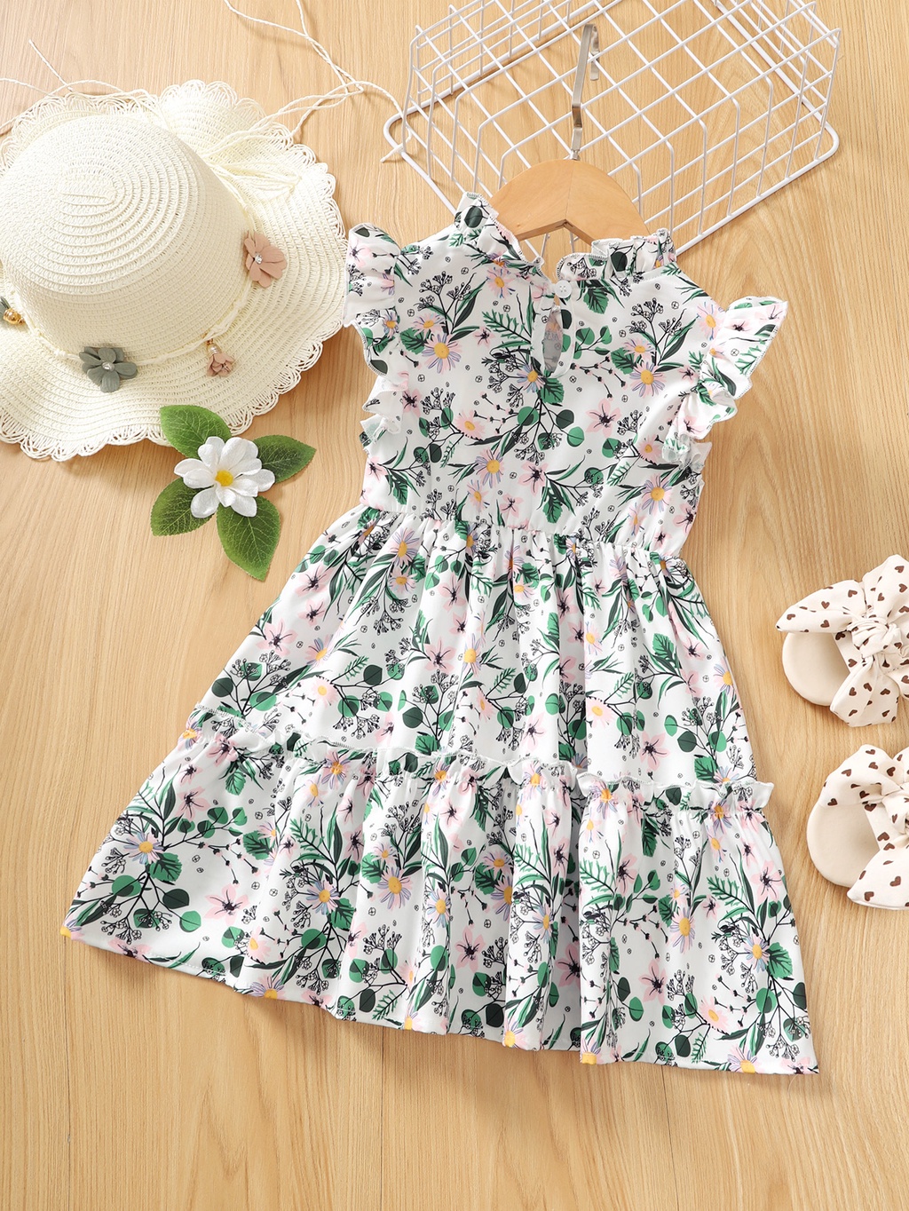 baju budak perempuan 1-6Years Dress Budak Perempuan Ruffle Sleeveless ...