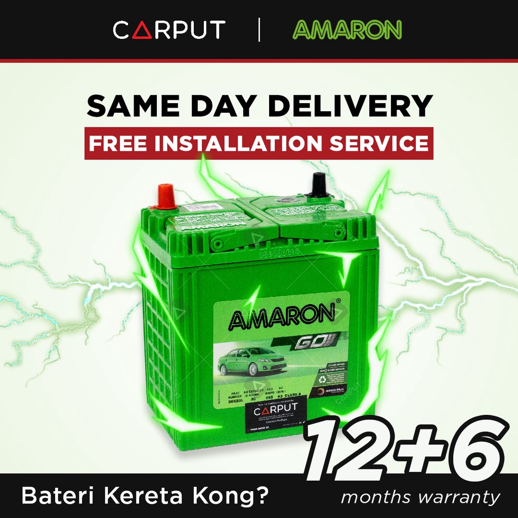 [ Installation Provided ]NS40ZL NS40 38B20L Amaron GO | Car Battery ...