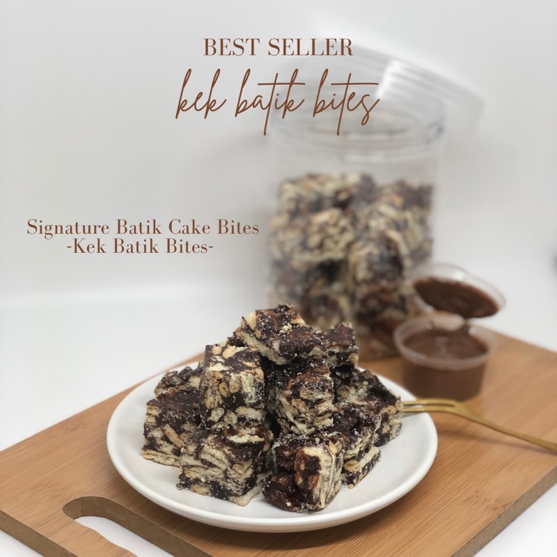 Kek Batik Bites with PREMIUM Dipping Sauce (Cadburry/Biscoff/Chocolate ...