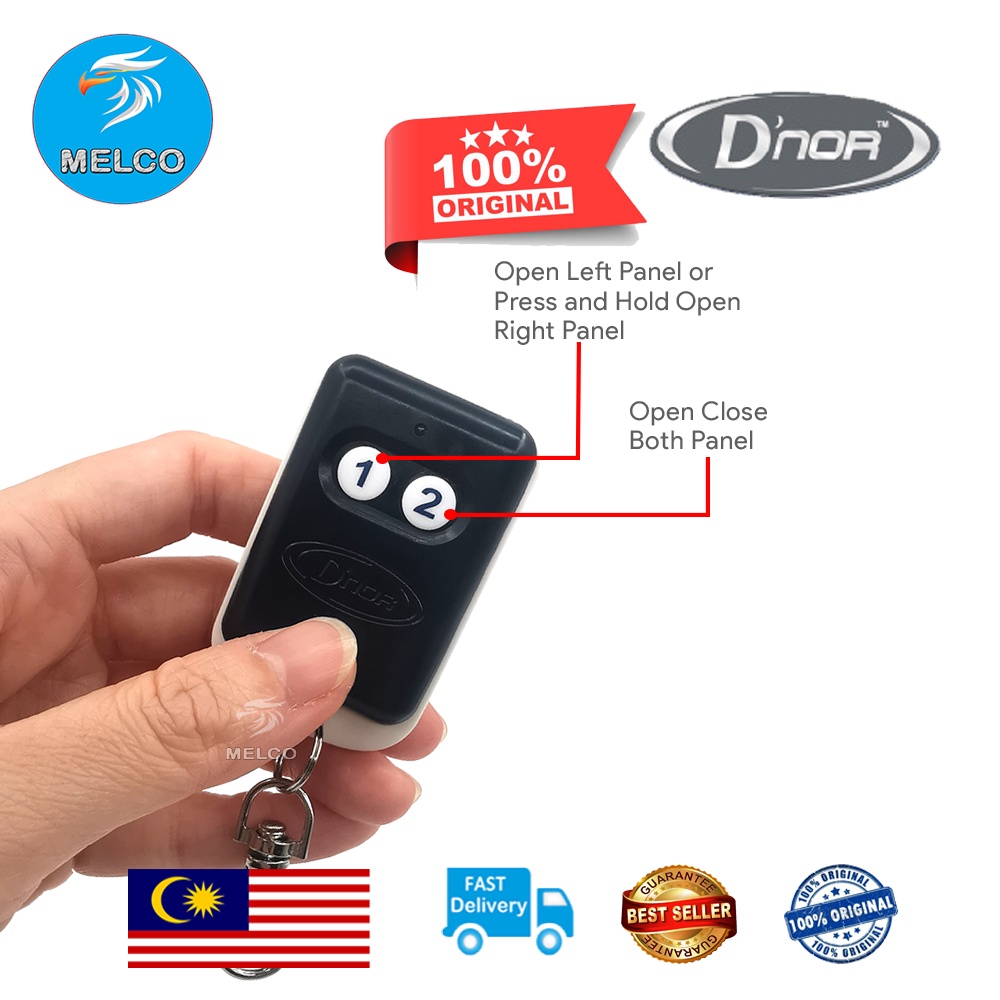 Original remote DNOR 212 SWING AND FOLDING ARM AUTO GATE SYSTEM HEAVY ...