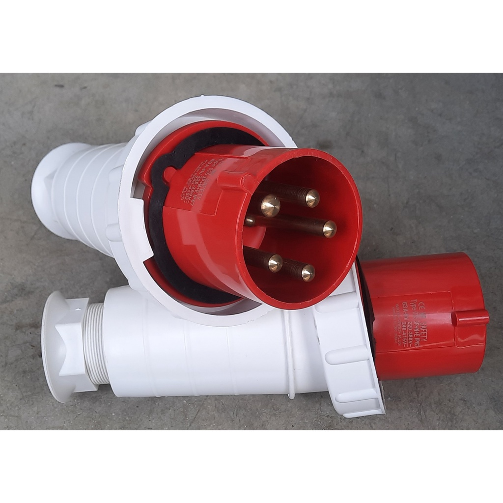 Industrial Plug 5Pin 63A Electric Waterproof IP67 CE IEC309-2 | Shopee ...