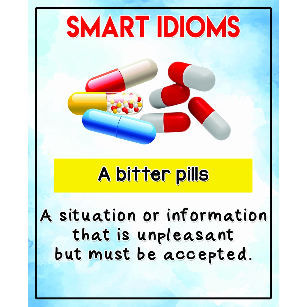 Set banner idioms (English) education for school | Shopee Malaysia