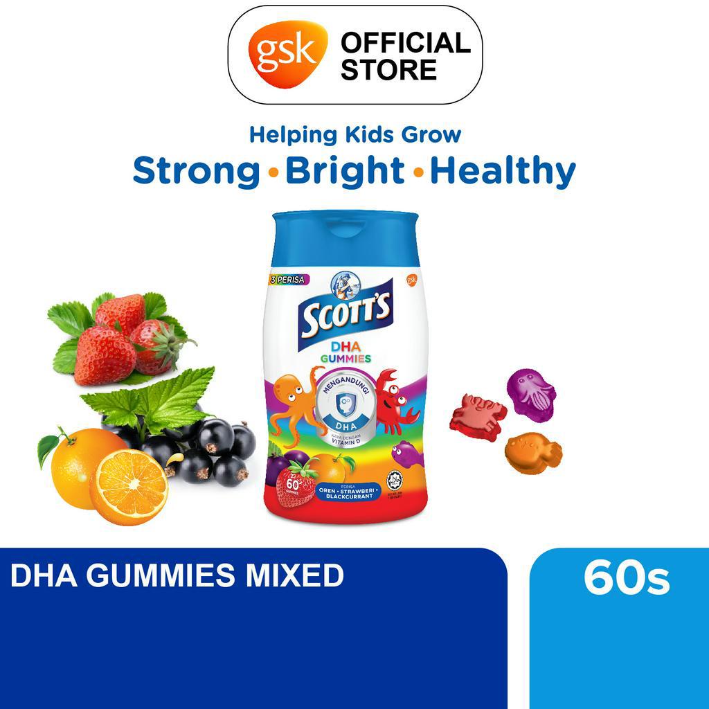 Scott's DHA Chewable Gummies - 4 Flavors (60's) | Shopee Malaysia