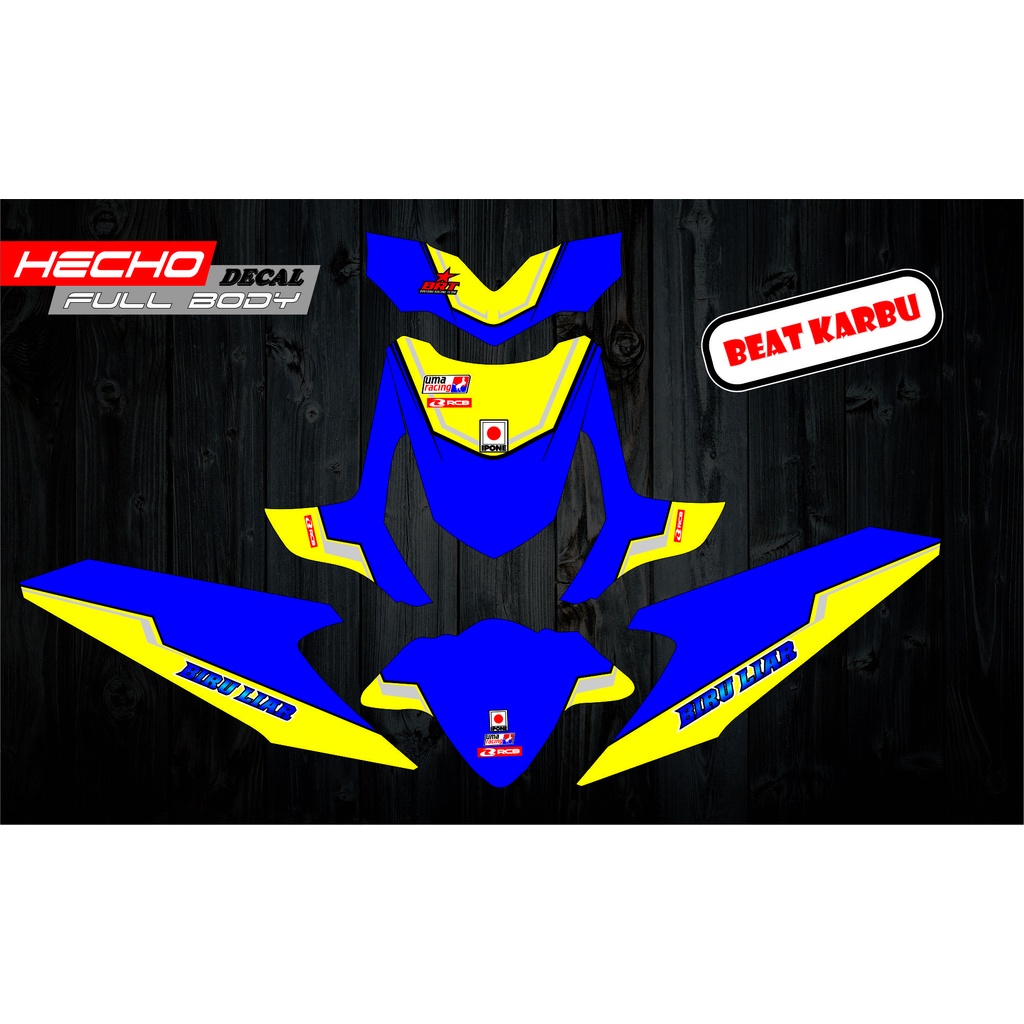 Full BODY BILAR BEAT Carburetor STRIPING DECAL Sticker | Shopee Malaysia