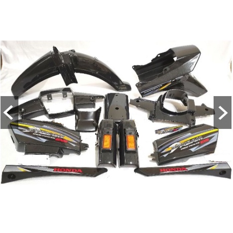 EX5 HIGH POWER DREAM BODY COVER SET CYAN BLACK SIAP STICKER STRIKE STRIPE FREE FRONT FORK COVER ...