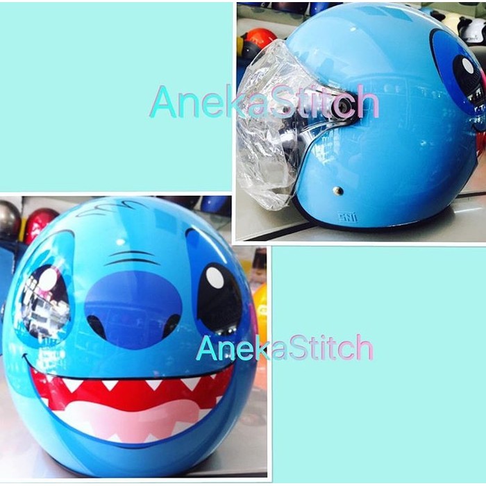 Original blue stitch xyz helmet | Shopee Malaysia