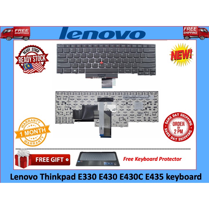Lenovo Thinkpad E330 E430 E430C E435 With Red Mice Series laptop keyboard 🎁 Free Gift🎁 | Shopee ...
