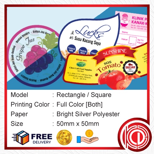 [KODE] Window Sticker Label Sticker Nama Thank You Sticker Cute Barcode ...