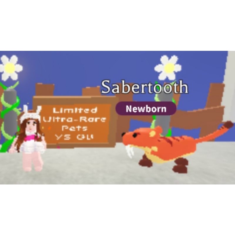 SABERTOOTH Ride/ Fly/ FR Pet Adopt Me Roblox | Shopee Malaysia