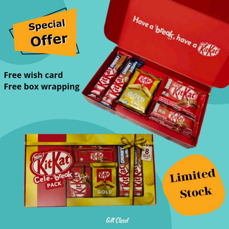 [Limited Edition] KitKat Cele-break Pack (FREE ADD ON WISH CARD ...