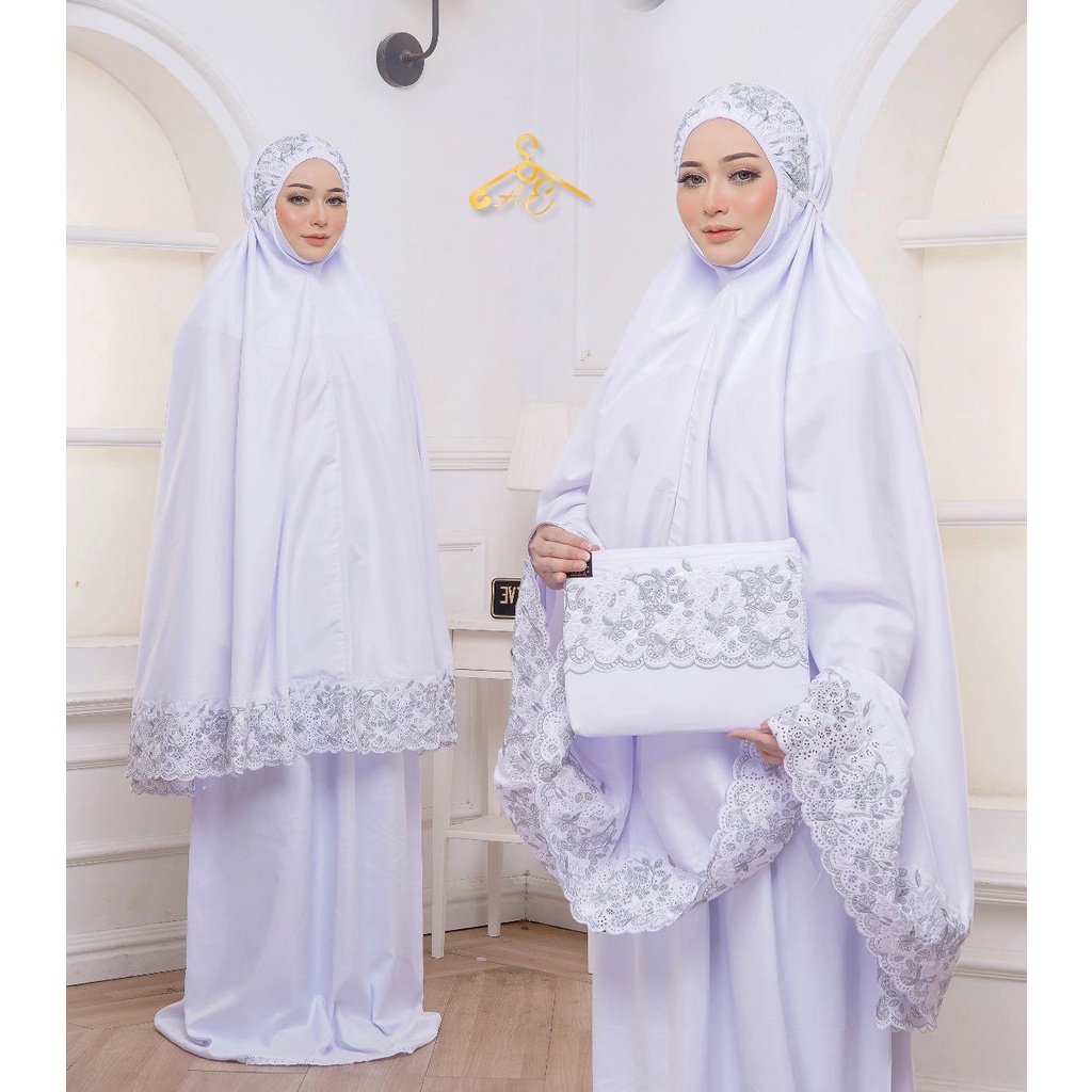 Free Gift + Telekung Solat TY Sulam Tebal Premium Cotton Kain ...
