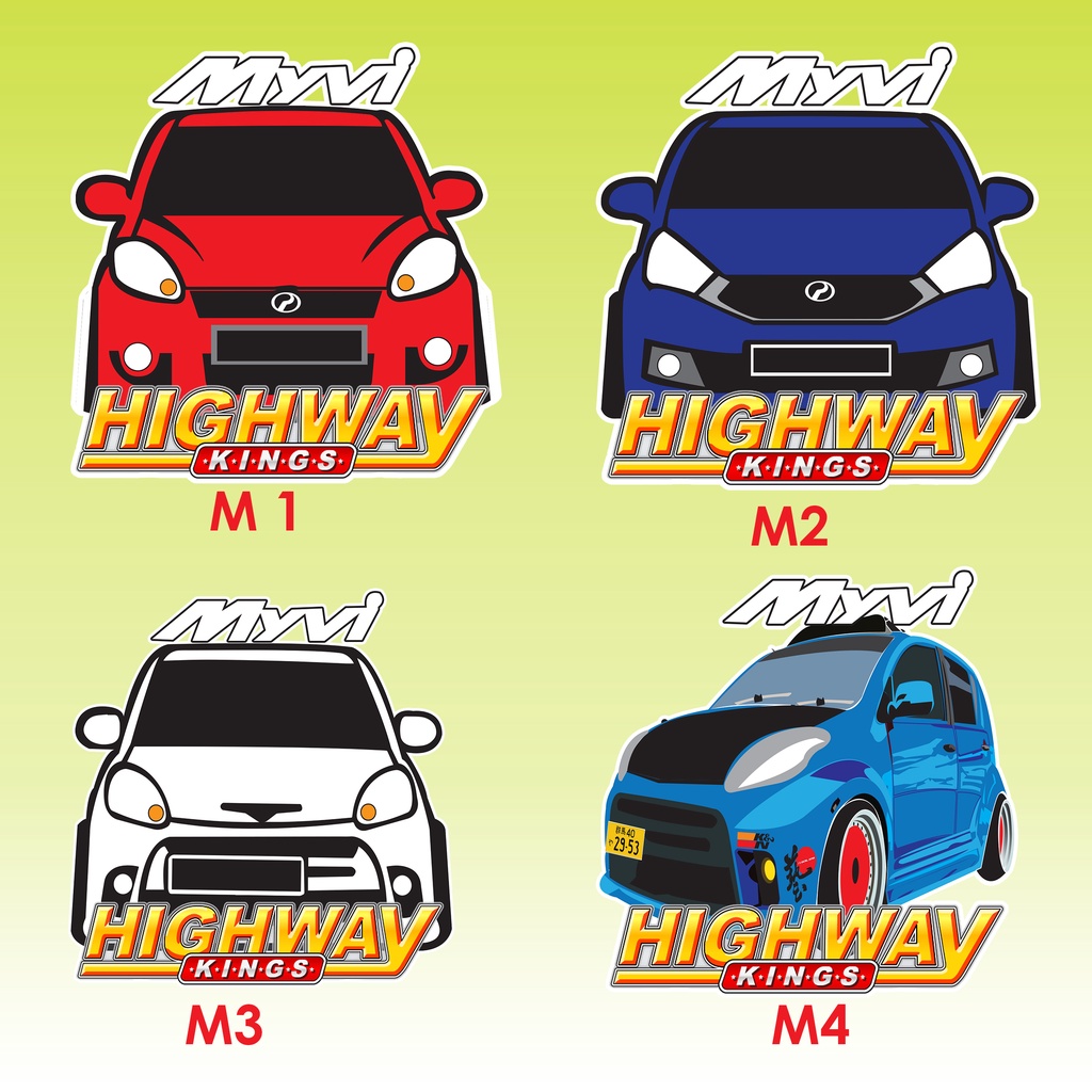 MYVI HIGHWAYS STICKER HIGH QUALITY | Shopee Malaysia