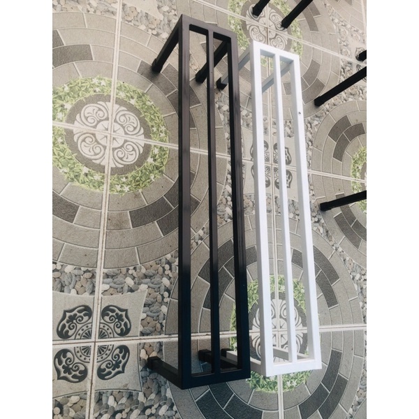 Shelf 80cm long, 15cm wide, 20cm high. Steel box 2x2cm black | Shopee ...
