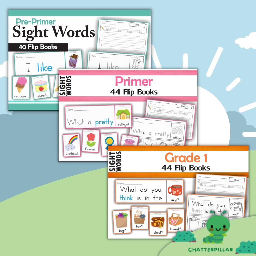Flip Books (Sight Words) | Shopee Malaysia