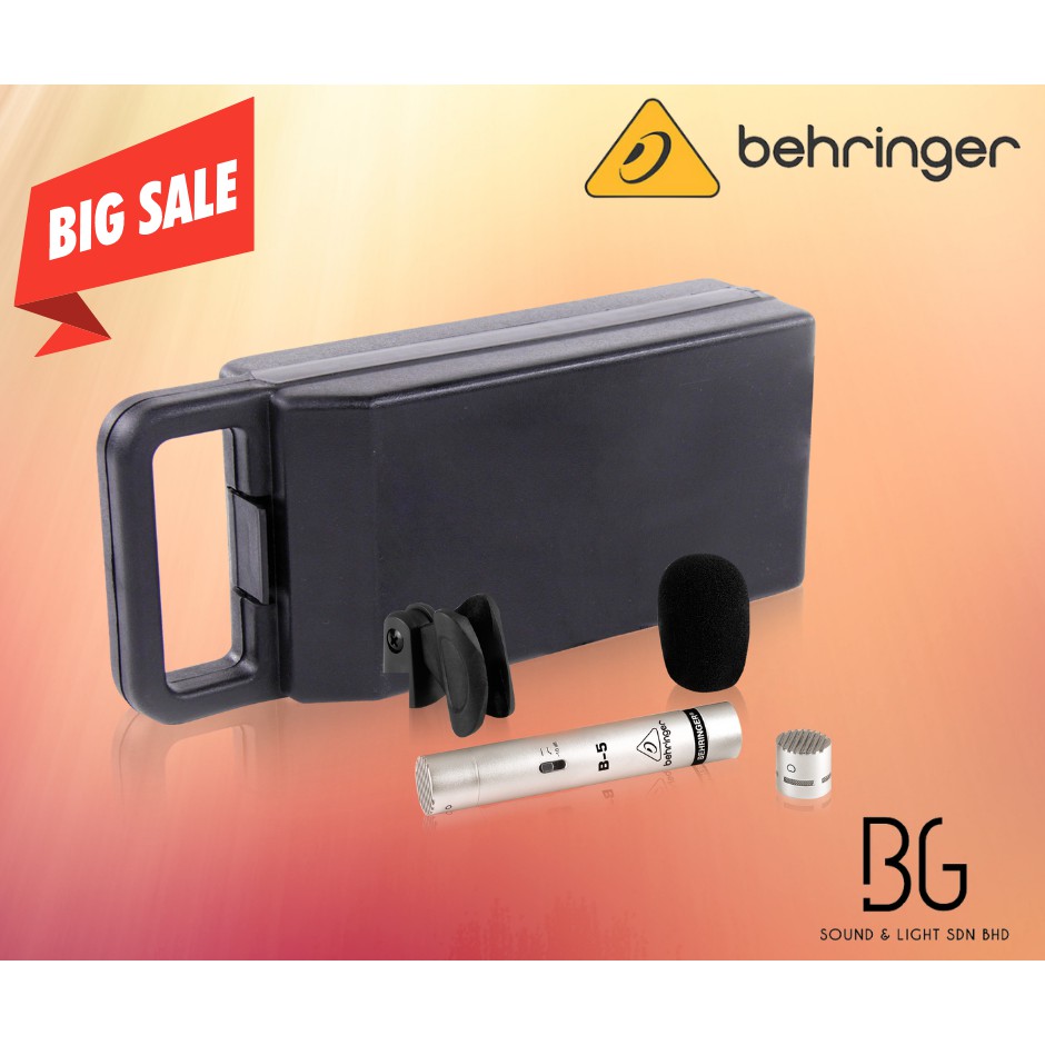 behringer B5 Gold-Sputtered Diaphragm Studio Condenser Microphone with ...
