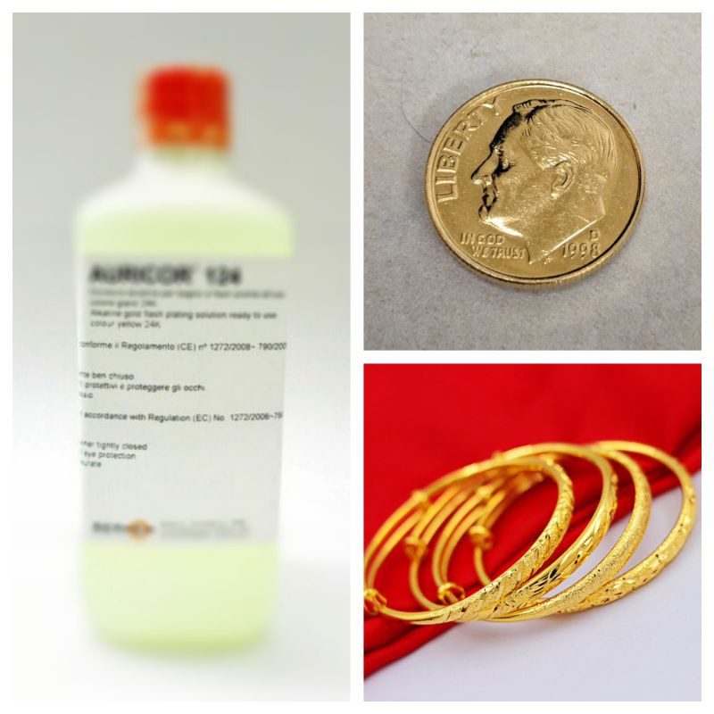 24K Bright Gold Plating Solution - Bath Type 1 Litre | Shopee Malaysia