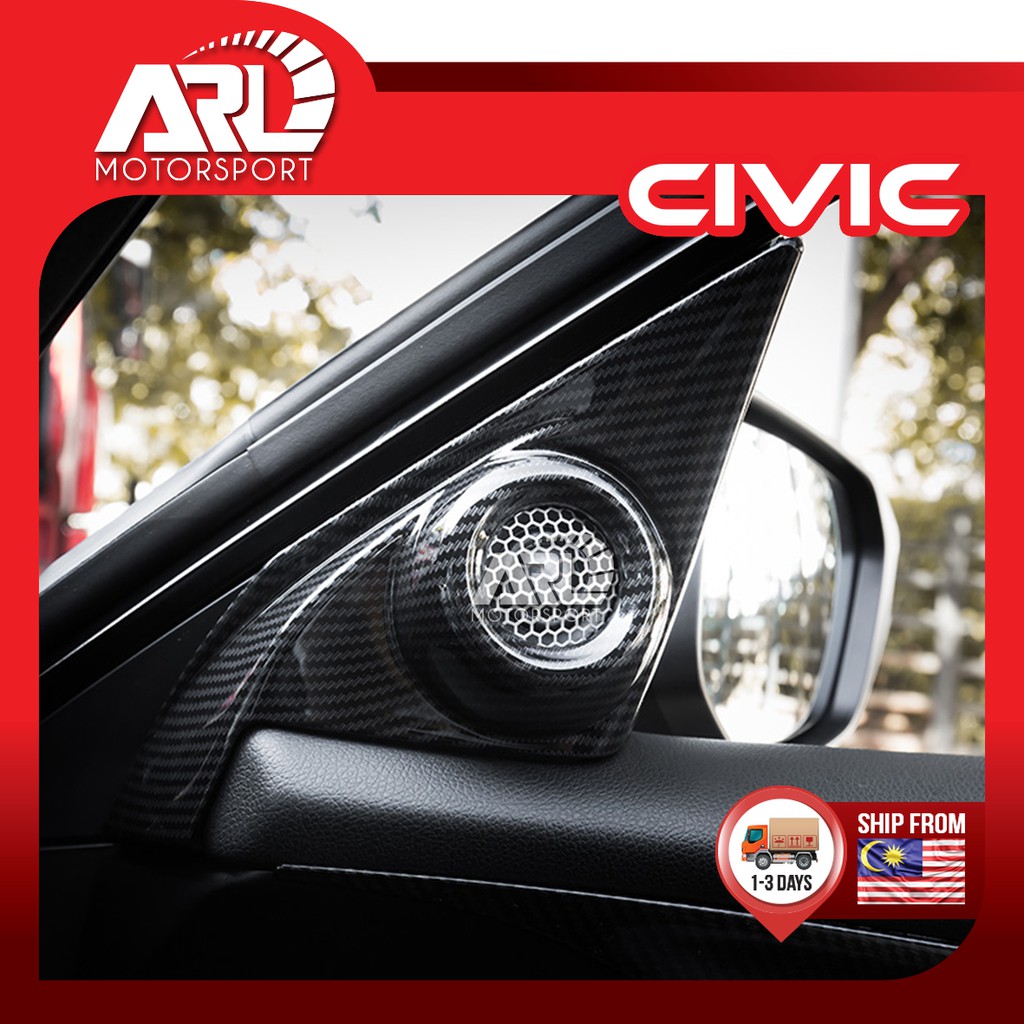 Honda Civic 10th FC FK TBA TEA Tweeter Cover Speakers Panel Cover Trim ...