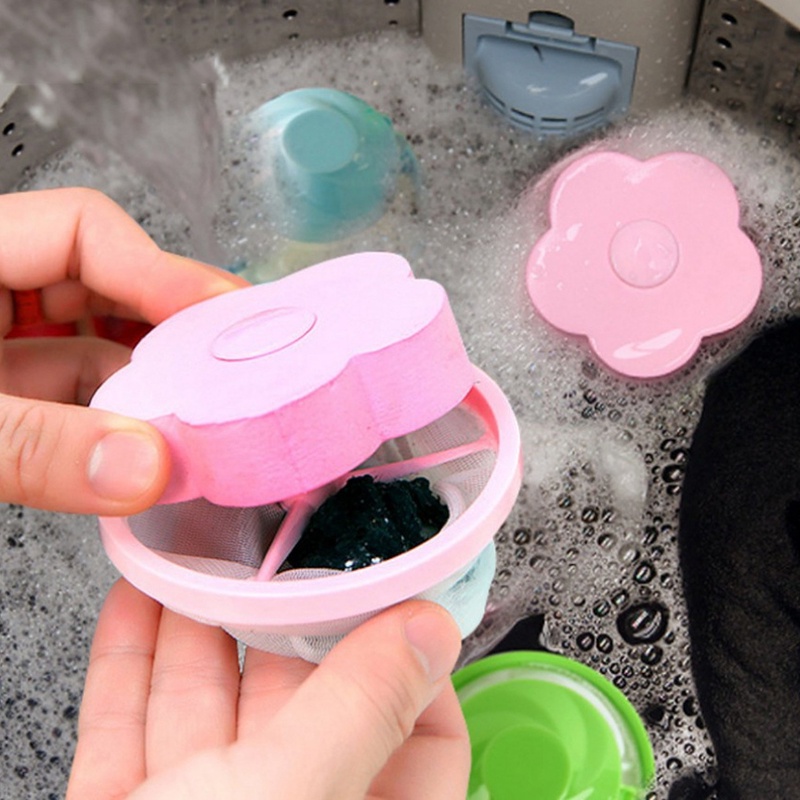 Reusable Hair Removal Home Floating Lint Hair Catcher Mesh Pouch ...