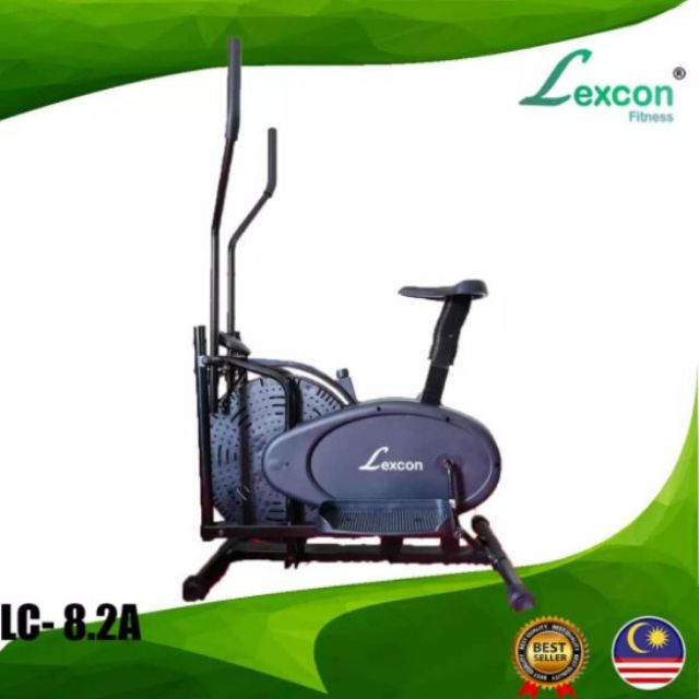 Lexcon Elliptical 2-in-1 Cross Trainer Fan Bike Exercise Machine ...