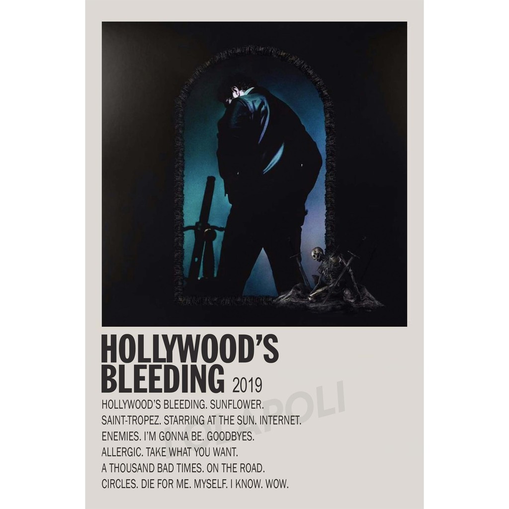 Hollywood's Bleeding Album Cover Poster - Post Malone | Shopee Malaysia
