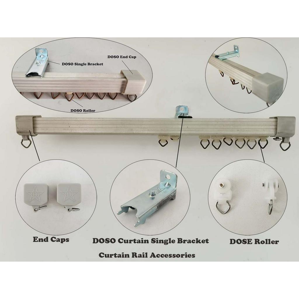 Heavy Duty Doso Curtain Rail Accessories For House Window Curtain ...