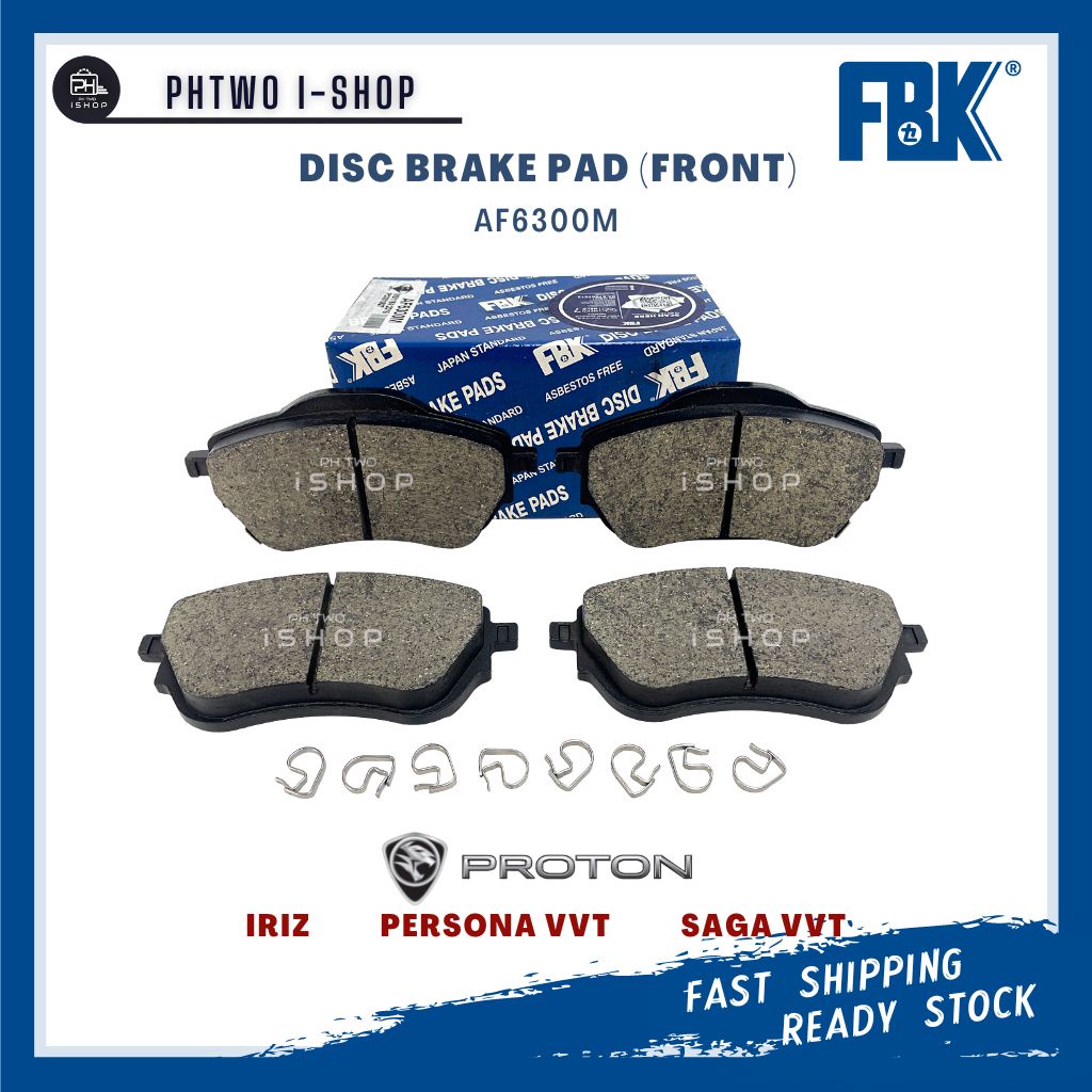 DISC BRAKE PAD (FRONT) - PROTON IRIZ PERSONA VVT 2016- SAGA VVT 2019 ...
