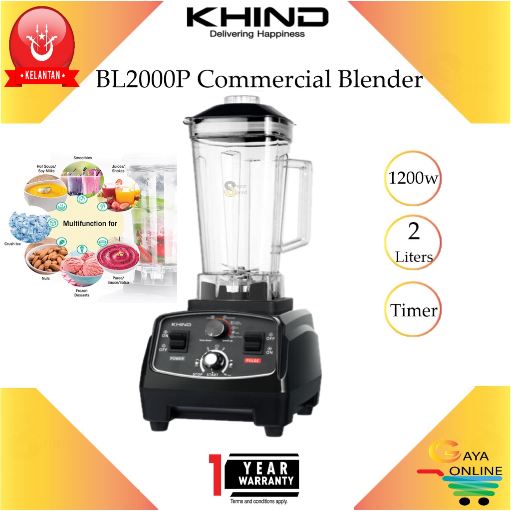 [ 2.0L ] Khind Multifunction Heavy Duty Blender PRO BL2000P BL-2000P ...