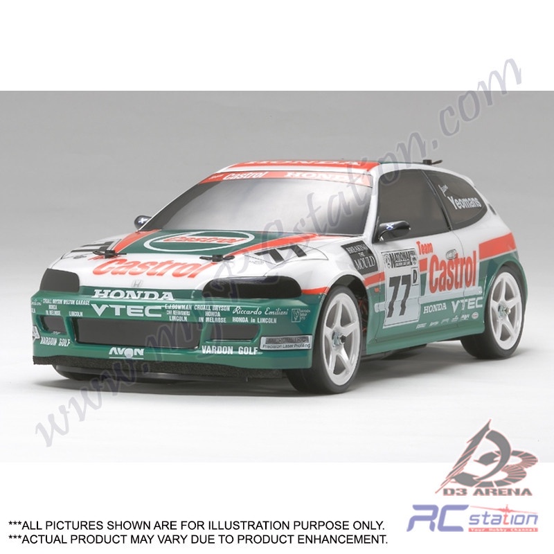 Tamiya Body Shell #51421 - Tamiya RC BODY SET CASTROL HONDA Civic Vti ...