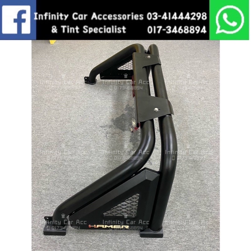 Mitsubishi Triton 2015-2021 HAMER HR1701 Knight Series Sport Bar Roll ...