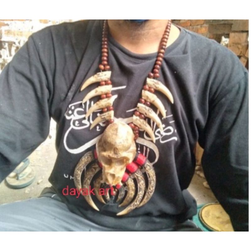 REPLIKA Carved TARING ETHNIC NECKLACE / KHAS REPLICA DAYAK NECKLACE ...