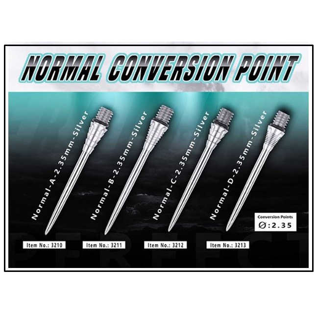 ONE80 Darts Accessories- Conversion Point 2.35mm (Silver) | Shopee Malaysia