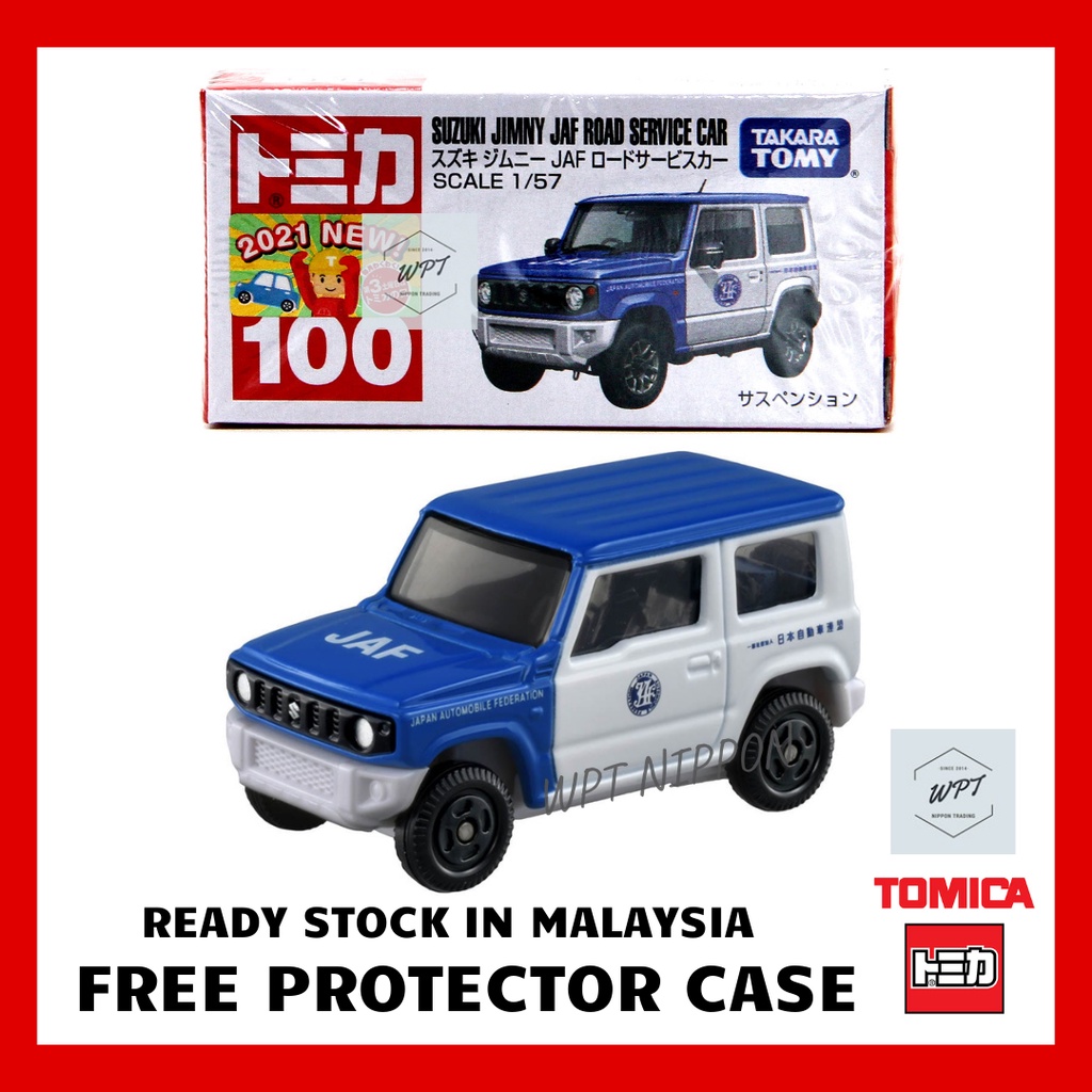TOMICA NO.100 Suzuki Jimny Jaf Road Service Car 1/57 Takara Tomy WPT NIPPON Diecast Toy ...