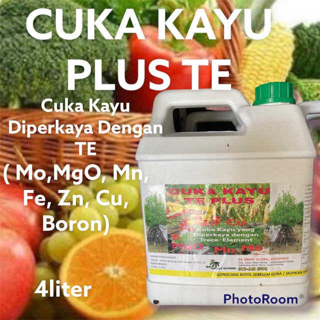 4lit. Cuka Kayu Plus TE / Cuka Kayu Diperkaya Dengan Unsur-Unsur Surih ...