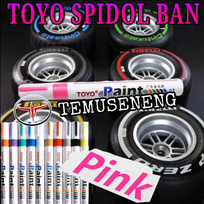 Toyo Paint Marker Pink Color Tire Marker Car Motorcycle Wheel Ori ...
