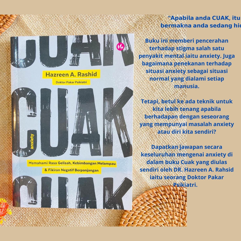Buku CUAK : Memahami Rasa Anxiety - Gelisah , Kebimbangan Melampau ...