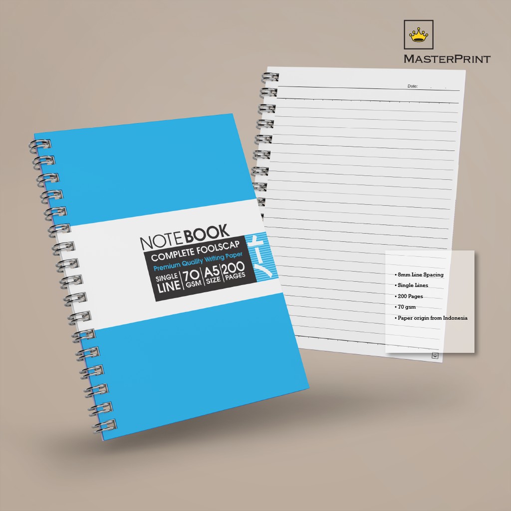 Masterprint A5 Wire O Notebook Flagship Series Notebook NR-7200-A5 ...