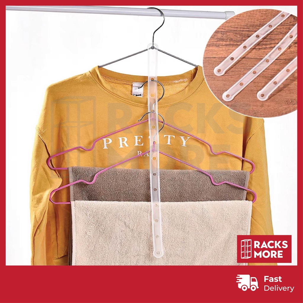 [Ready Stock] Hanger Connector Strips 14 Holes Clothes Suits ...