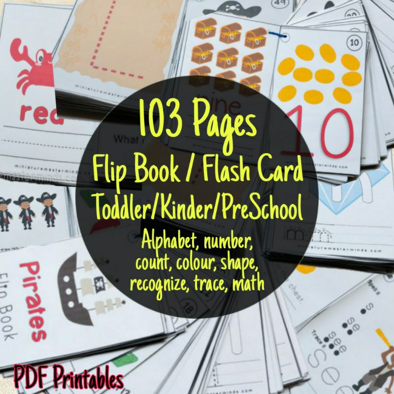 Printable Flashcard Trace Numbers, Alphabet, Shapes, Colors, Sight ...