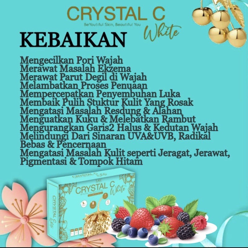 Crystal C White - 1 box (15 sachets) | Shopee Malaysia