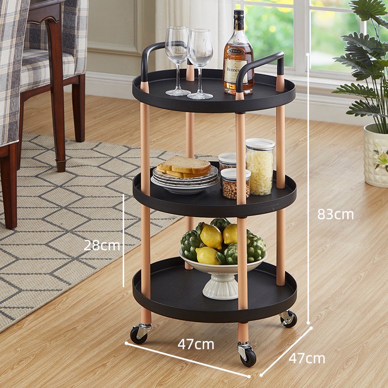 Multipurpose Living Room Mobile Minimalist Food Trolley Coffee Table ...