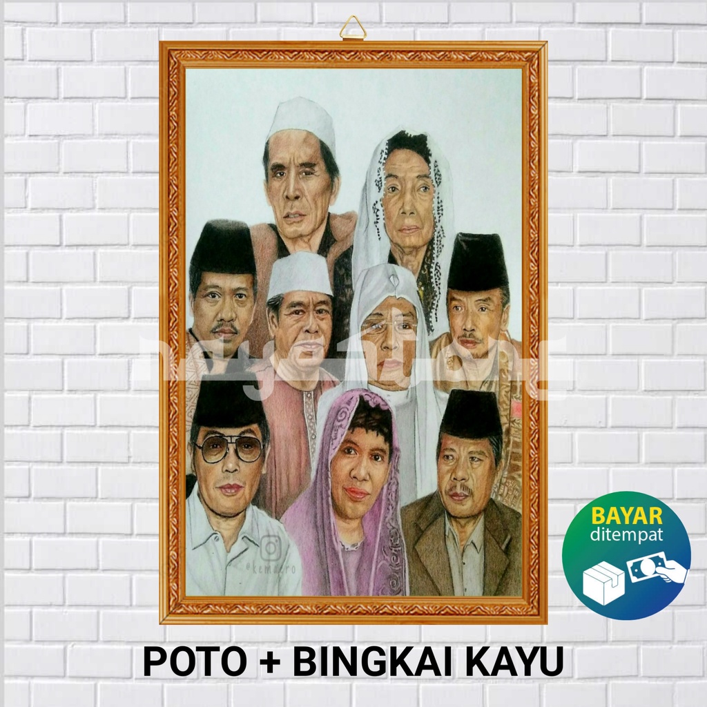 PHOTO POSTER + KH HAMIM TOHARI DZAZULI FRAME / GUS MIEK POSTER / KYAI ...