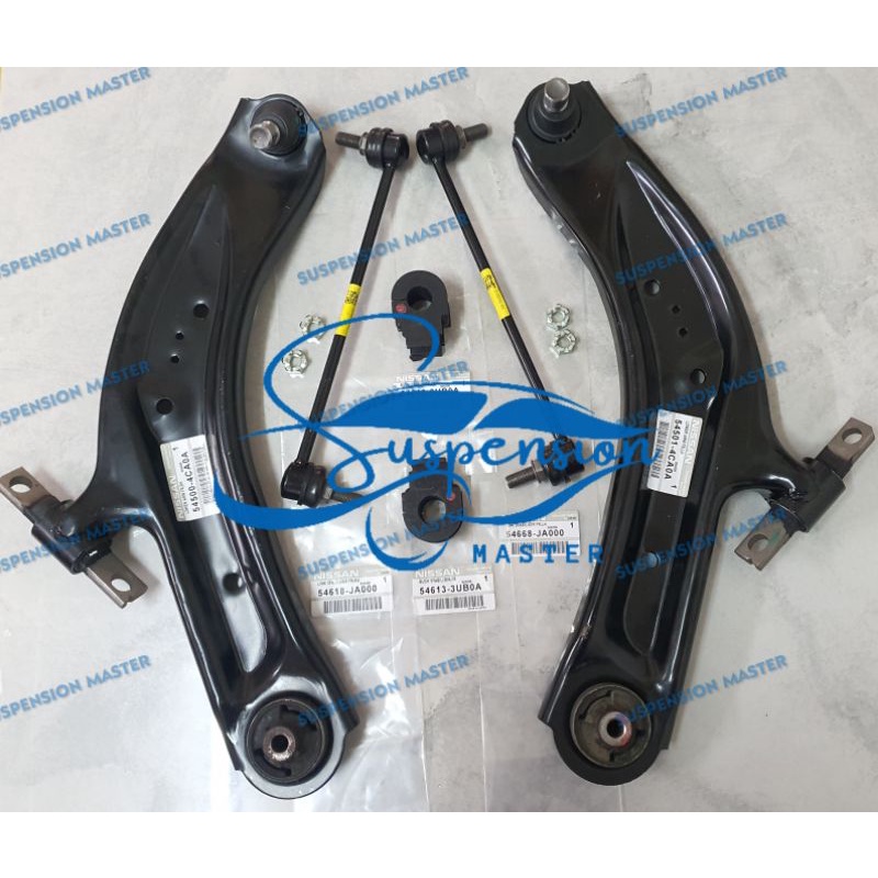 6 IN 1 SET - FRONT LOWER ARM /STABILIZER BUSH/ STABILIZER LINK- NISSAN ...