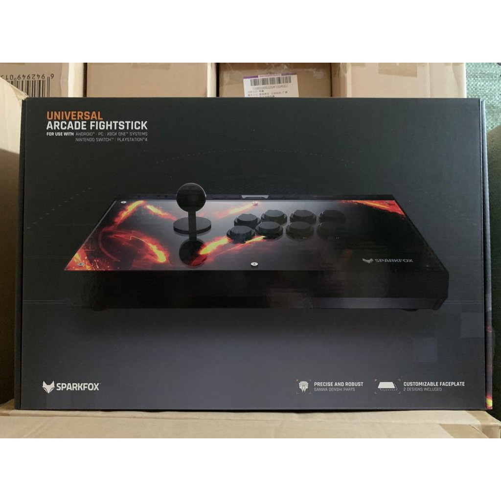 SPARKFOX UNIVERSAL ARCADE FIGHTSTICK FOR PC, PS4, XBOX ONE, ANDROID ...