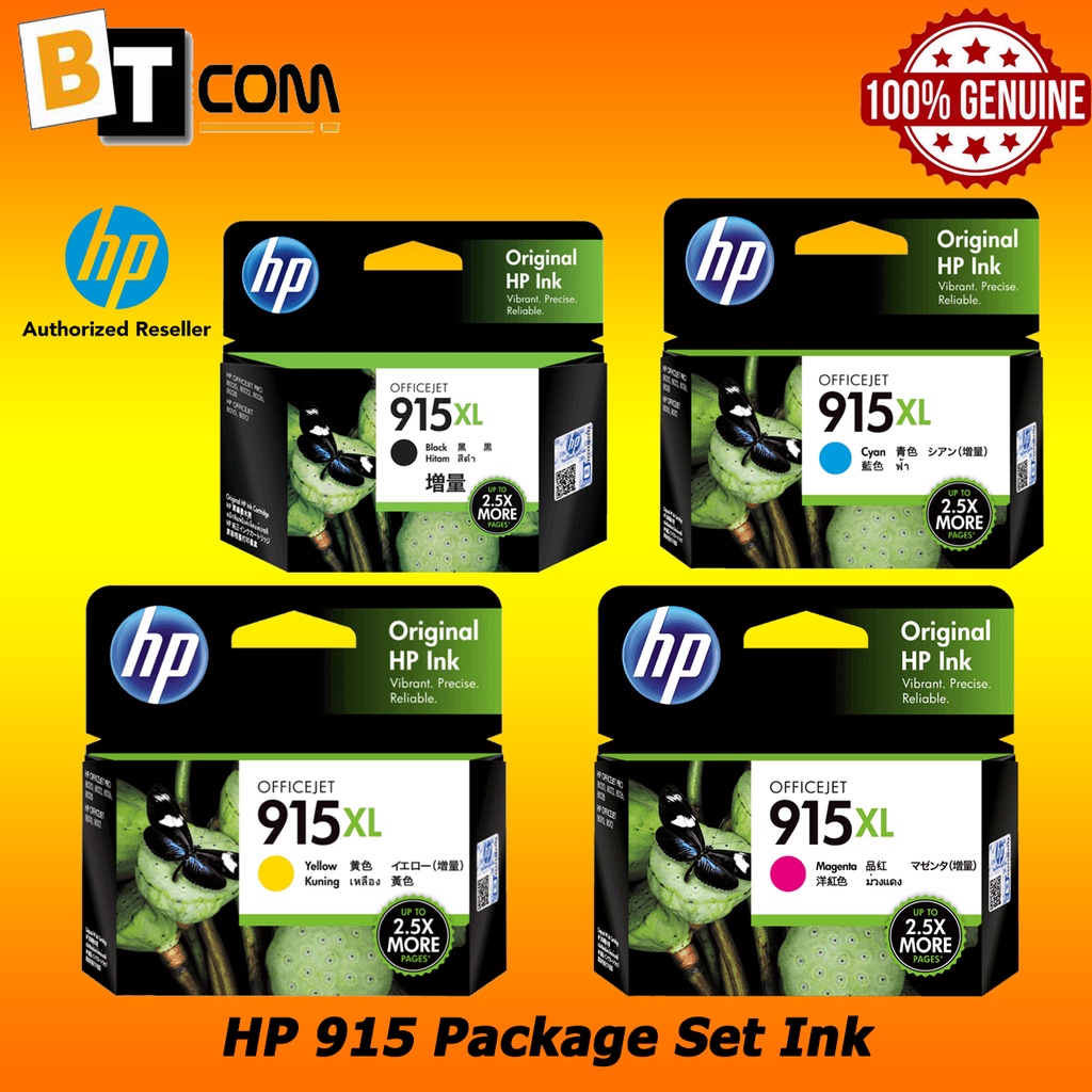 HP 915 XL Series Package Set Original Ink Cartridge 3YM19AA+3YM20AA ...