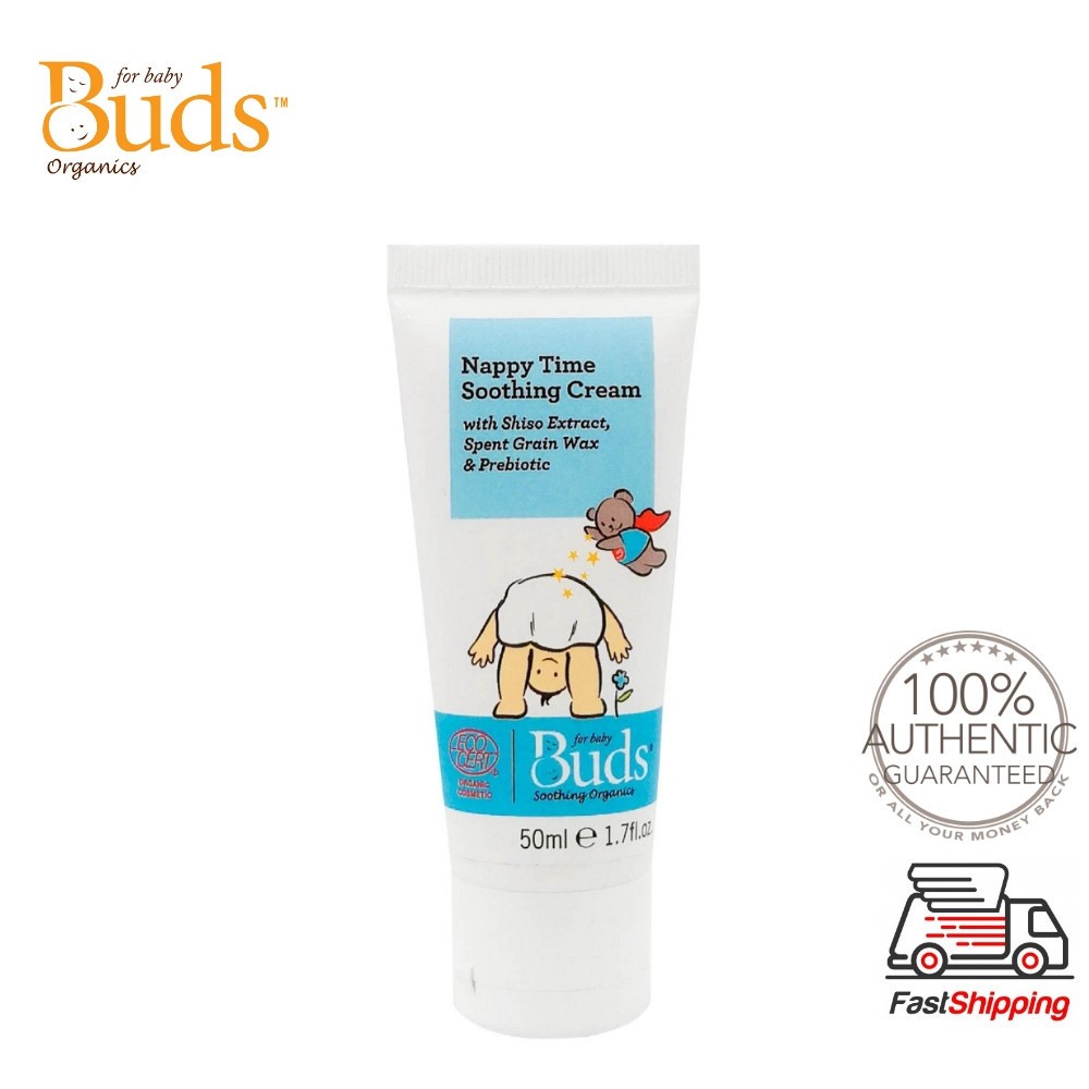 Buds Soothing Organics Nappy Time Soothing Cream 50g (Long Expiry ...