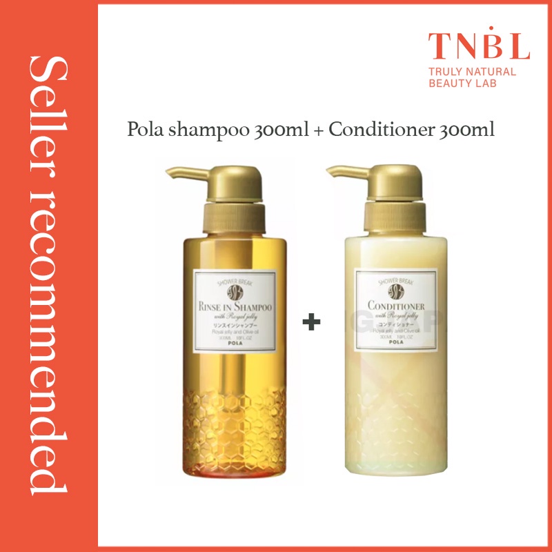 JAPAN Pola Shower Break Silicone-Free Shampoo 300ml + conditioner 300ml ...