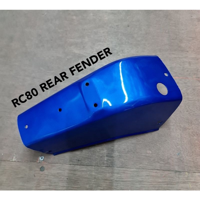 RC80 REAR FENDER / BELAKANG MAGAT MUDGUARD BLUE BESI HALF SUZUKI RC80 ...
