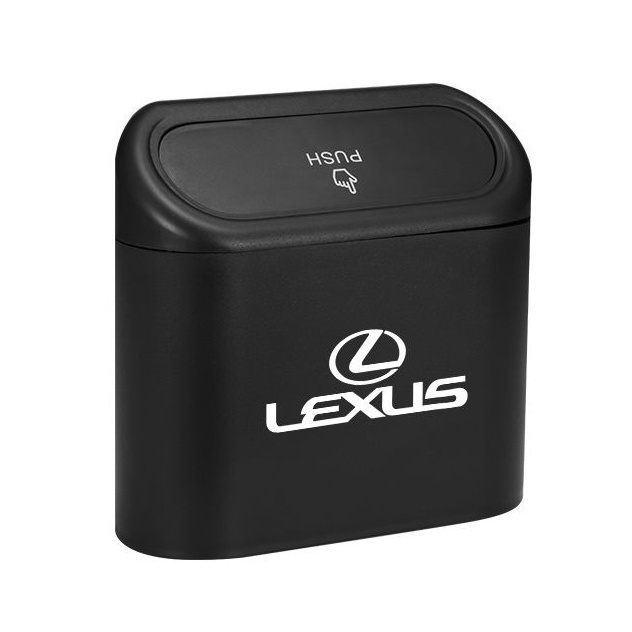 Car Trash Bin Hanging Vehicle Garbage Dust Case Storage Box Black Abs ...