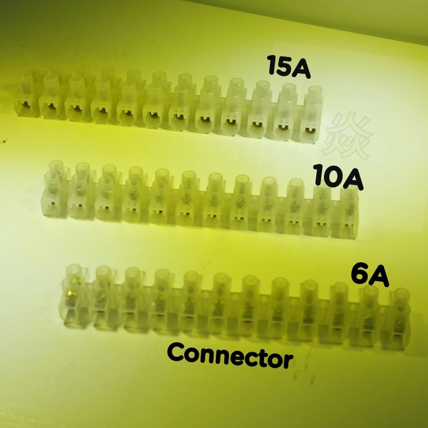 6A 10A 15A PVC Wire Cable connector connecter Terminal Block 12 ...